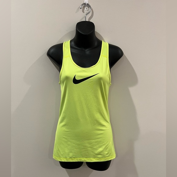 Nike | Tops | Nike Womens Drifit Pro Training Tank Topneon Yellow Small ...